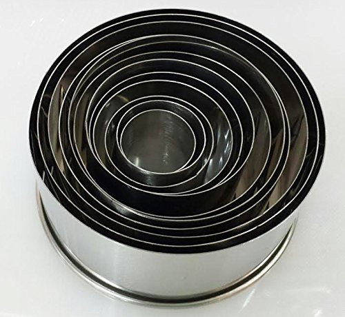 Snapklik.com : 12 Pieces Tall Round Cutter Set