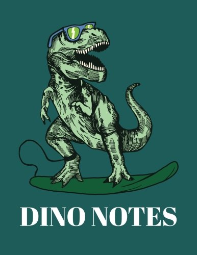 Dino Notes: Surf Dinosaur Notebook (Composition Book Journal) (8.5 x 11 ...