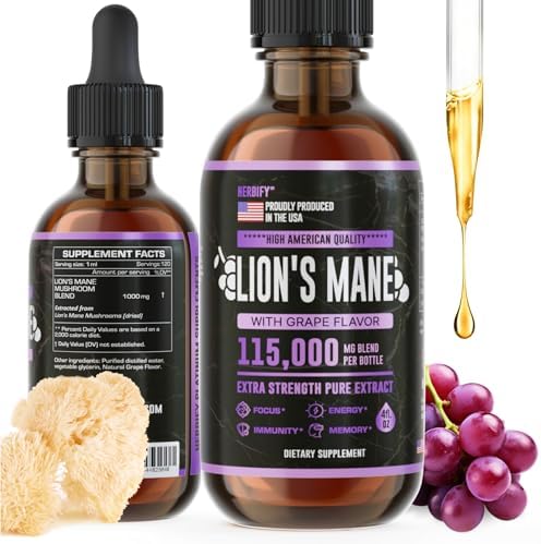 Amazon.com: LUV Neuro Drops: Lion's Mane & Turmeric Adaptogen Mushroom ...