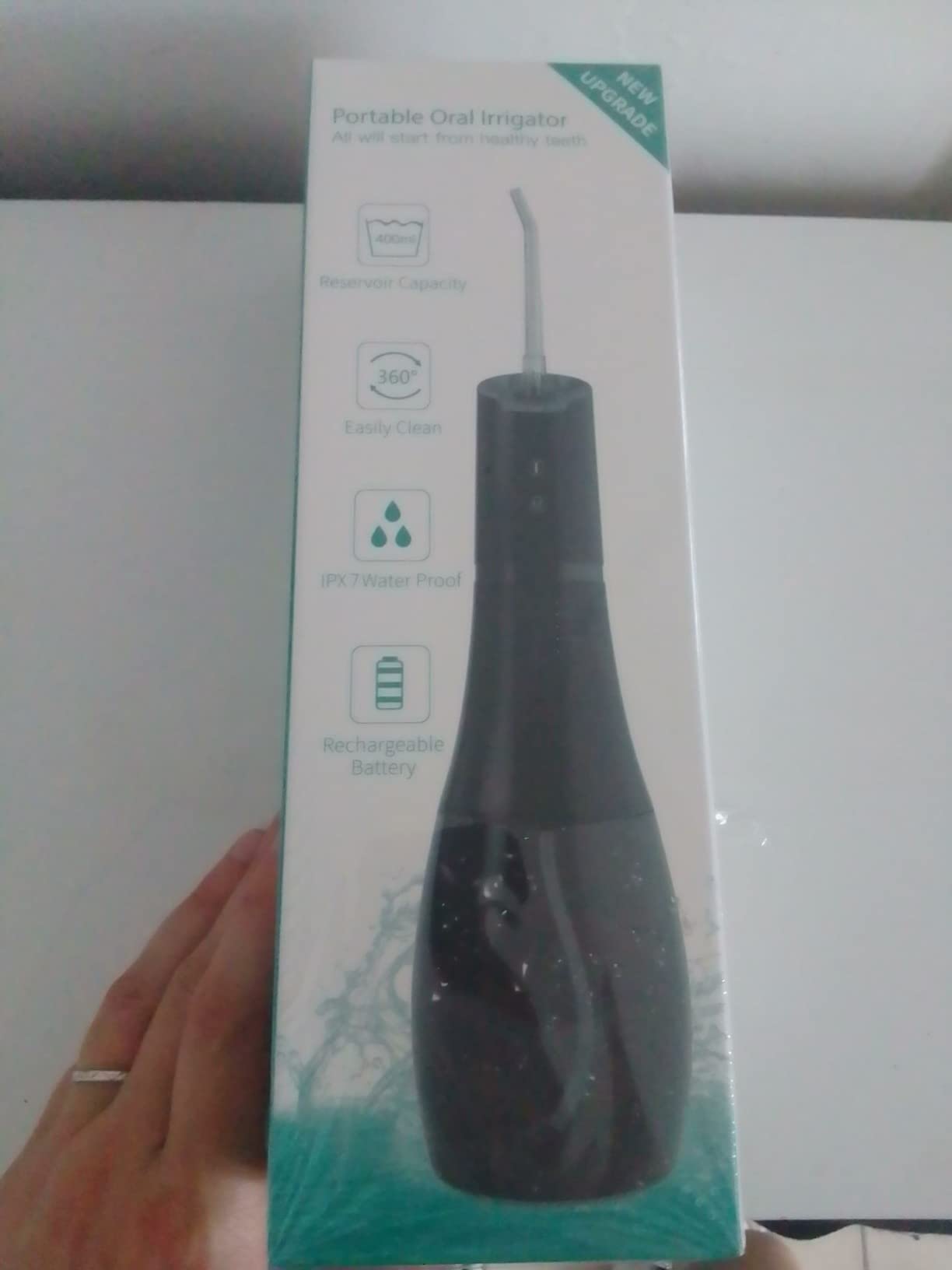 Hydropulseur jet Dentaire Portable, Sanpintech Irrigateur Oral Professionnel IPX7 Étanche, 6 ...