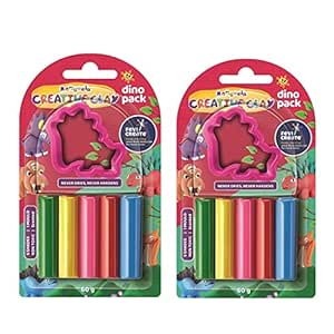 Pidilite Rangeela Creative Clay Pack Pack of 2 : Amazon.in: Home & Kitchen