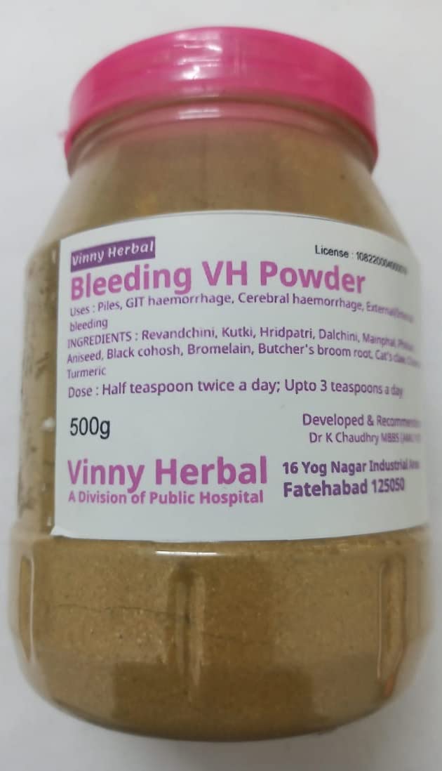 Vinny Herbal Bleeding VH Powder 500g Jar : Amazon.in: Health & Personal ...