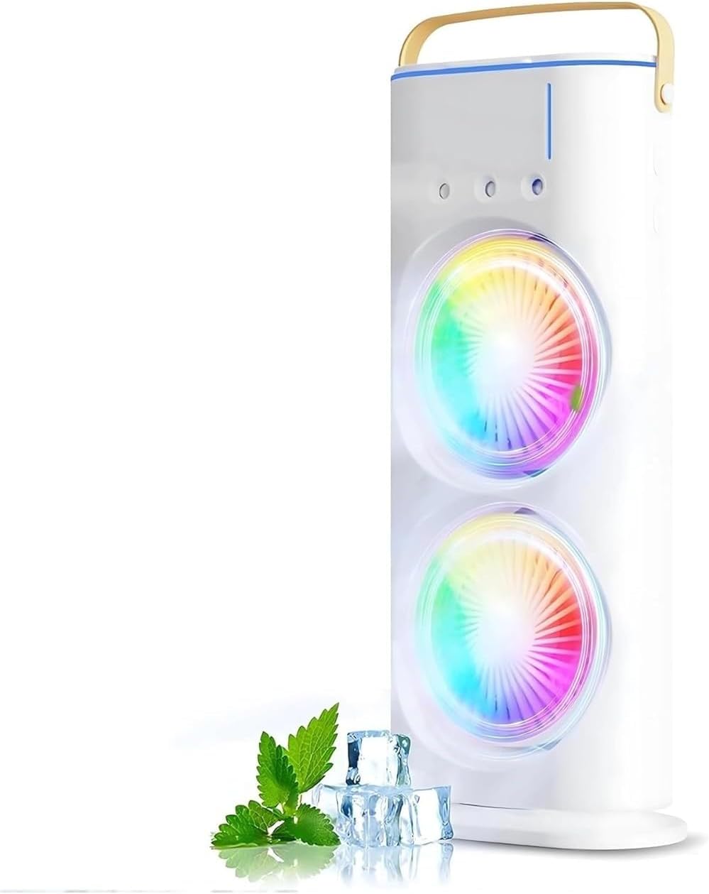 Double Ended Spray Fan Cooler – Dual Head Mist Fan, USB Rechargeable ...