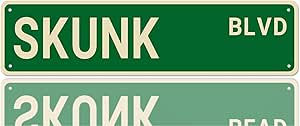 Amazon.com: Skunk BLVD Street Sign, Skunk Sign Skunk Decor Skunk Lover ...
