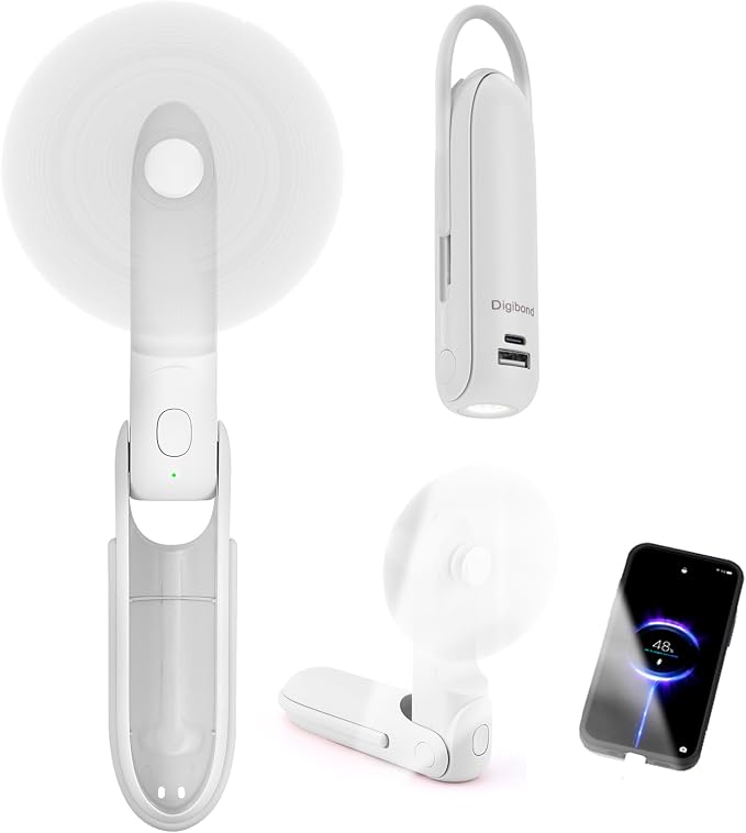 Amazon.com: Digibond Portable Handheld Fan, Personal Fan, 6 IN 1 ...