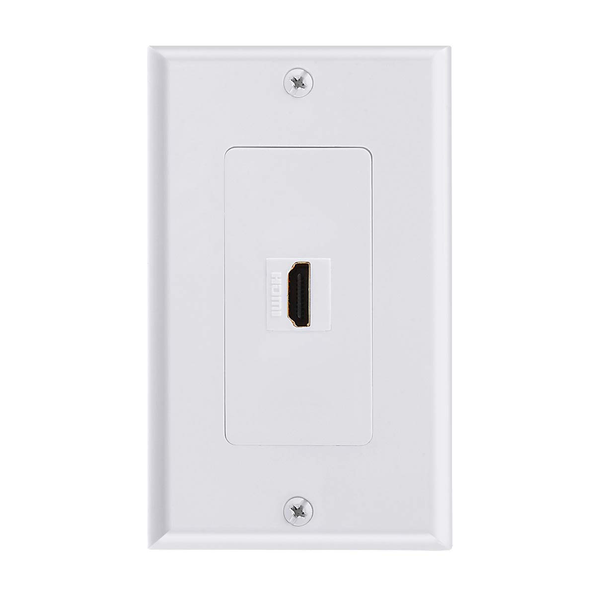 Buy TENINYU HDMI Wall Plate 1 Port, HDMI Socket Plug Insert Jack Outlet ...