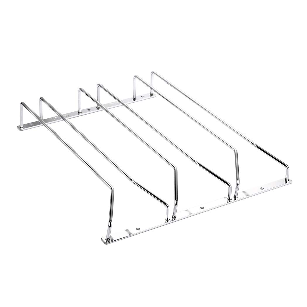 Amazon.com: Dianoo Wine Glass Rack Under Cabinet Hanging Wire Stemware Rack Holder With Screws ...
