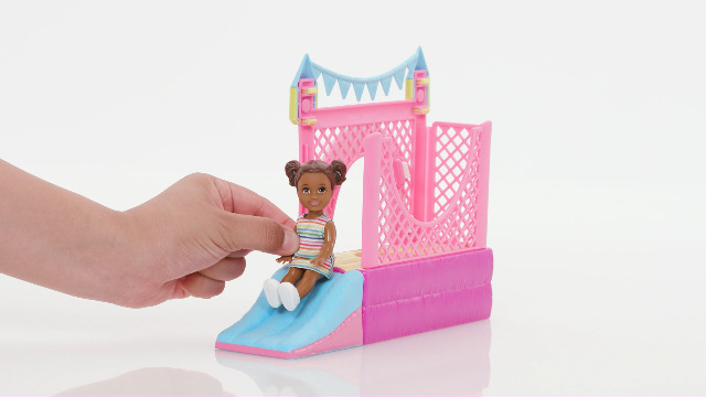 Snapklik.com : Barbie Skipper Babysitters Inc Bounce House Playset