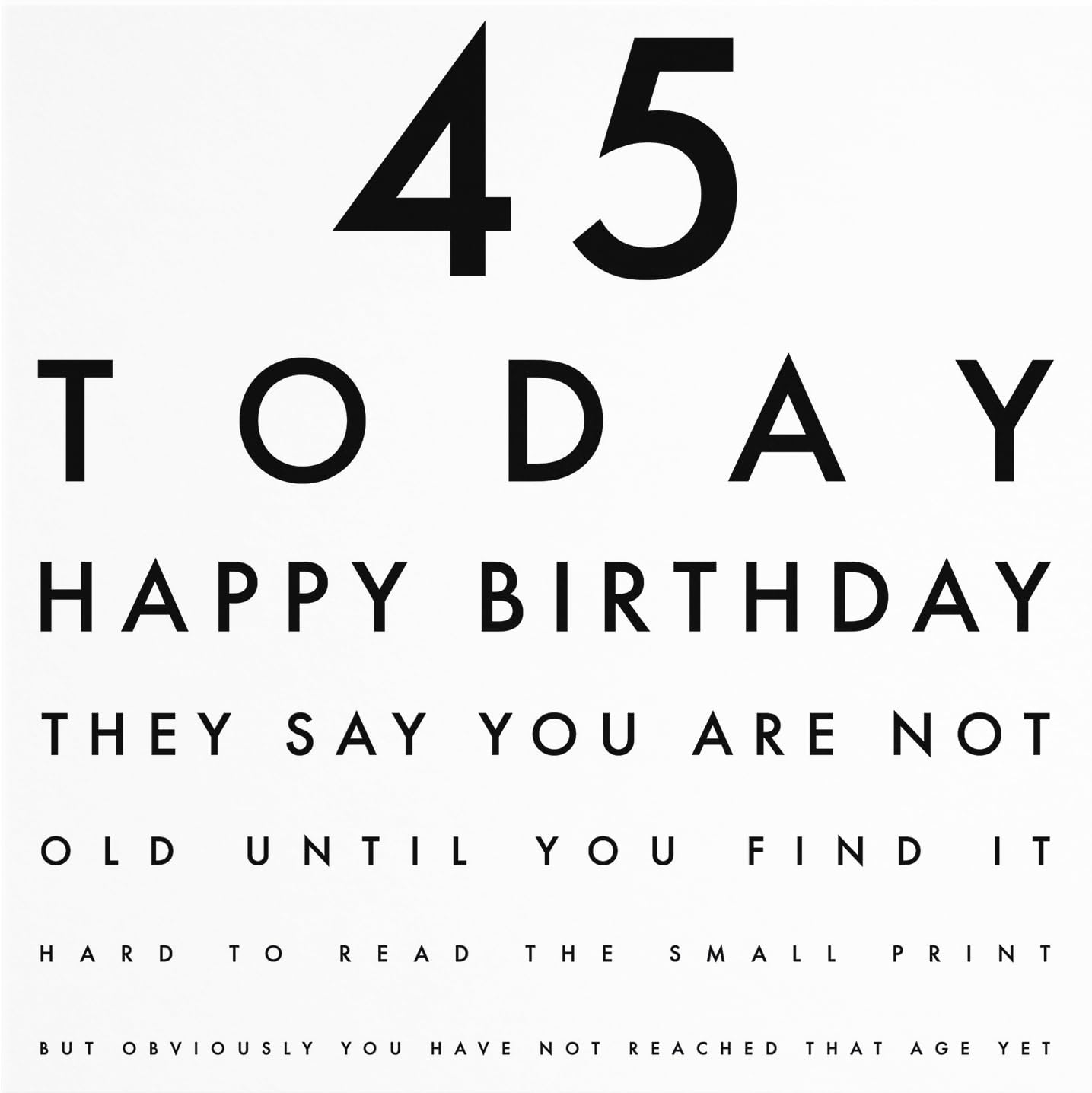 My Girlfriend Happy Birthday Cards 45th 45th Birthday Card For Her