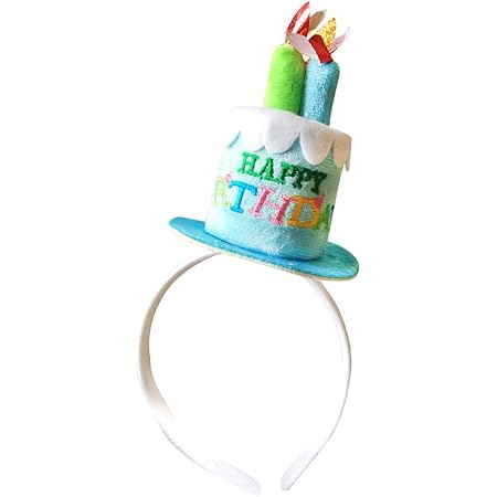 NOVELTY PLACE Plush Happy Birthday Cake Hat - Unisex Adult Size Fancy ...