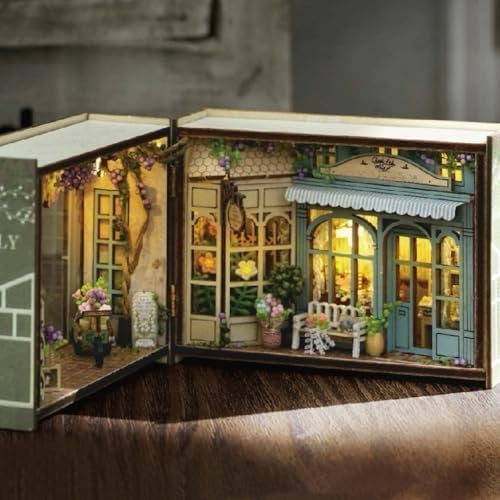 Amazon.com: ESTUSR DIY Miniature Dollhouse Kits - Wooden Mini Model ...