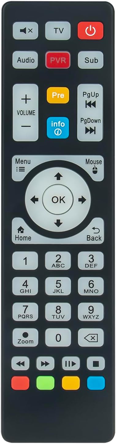 Replacement Remote Control fit for Global Media Box (PLUSTV PRO) PLUSTV ...