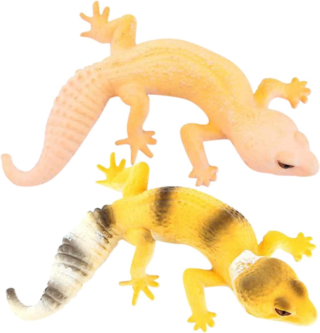 2 Adet Simülasyon Gecko Heykel Reptisoil Minyatür Hayvanlar Kertenkele ...