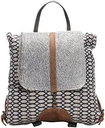 Amazon.com | Myra Bag Floral Cowhide & Upcycled Canvas Backpack S-1161 ...