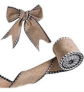 Amazon.com: MuRealy Black and White Striped Ribbon - Upgraded Polyester ...
