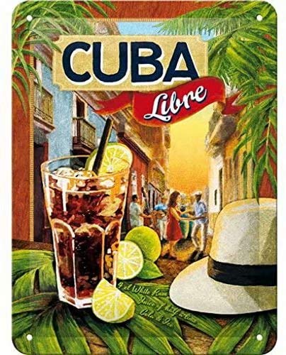 Amazon.com: Tin Sign Bar Lemon Mojito Cuban Retro Bar Club Man Cave ...