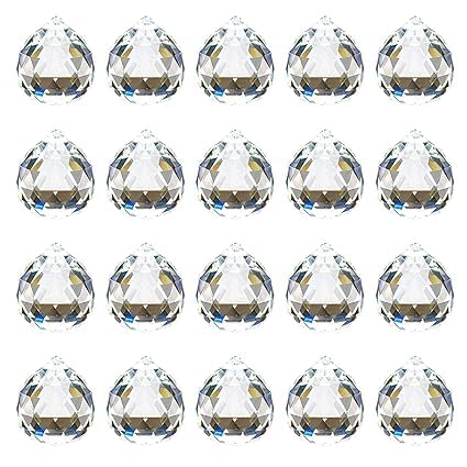 Buy ASTARIN Clear Crystal Prisms Chandelier Lamp Lighting Drops ...