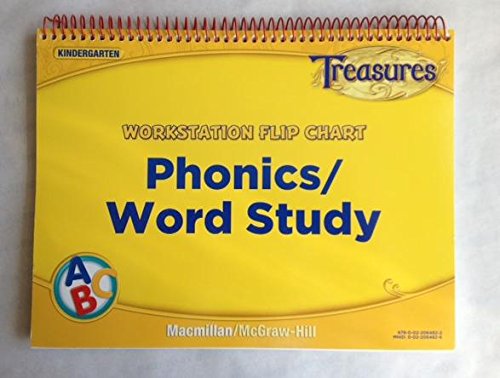 Phonics/Word Study Treasures Kindergarten Workstation Flip Chart ...
