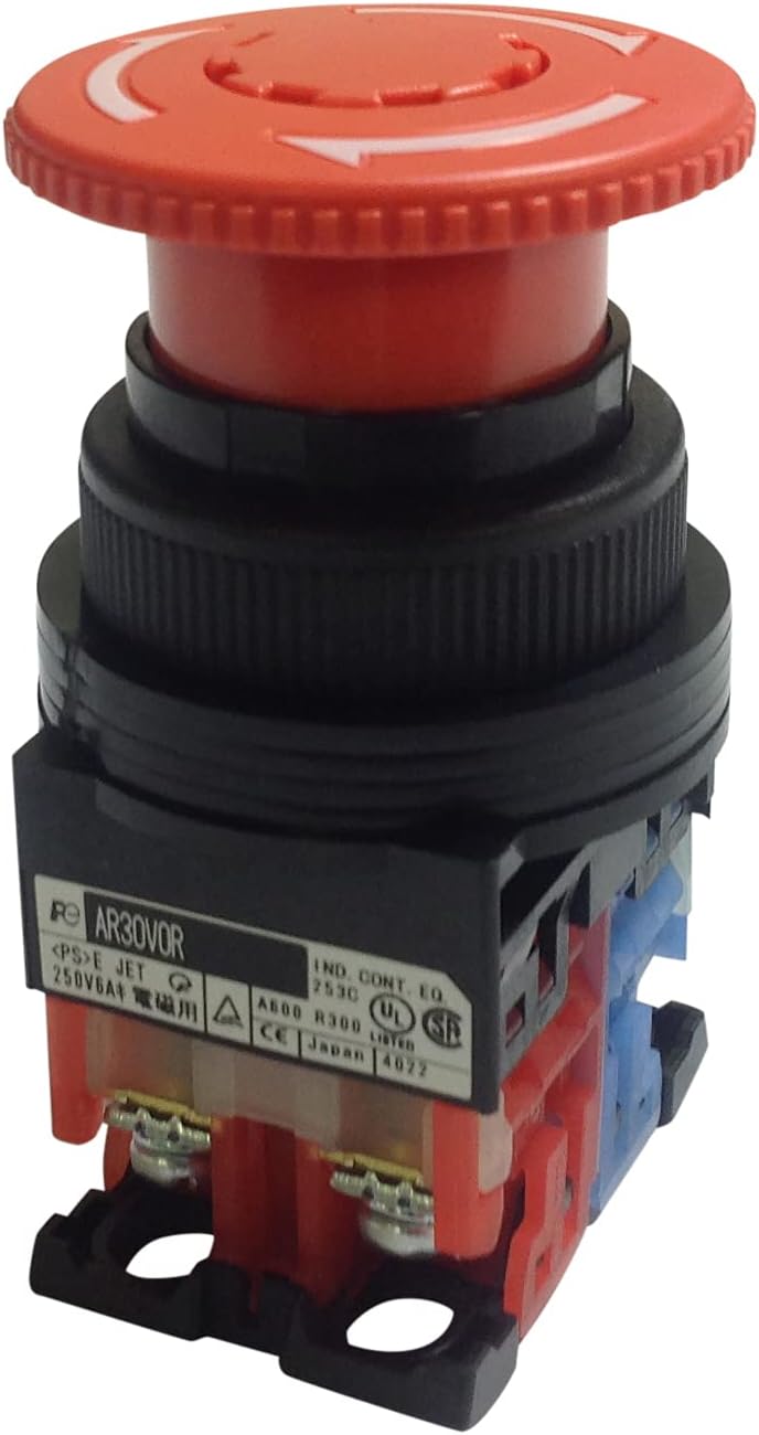FUJI AR30V0R-11R 30MM E-STOP,2NC/2NO,RED - Amazon.com