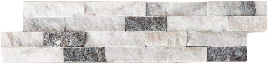 Harbor Gray Marble Stacked Stone Ledger Panel - Splitface - 6″x24″x5/8 ...