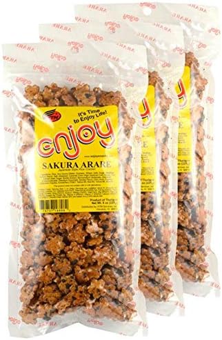 Amazon.com: Enjoy Sakura Arare Rice Crackers - 3 Pack - Delicious ...