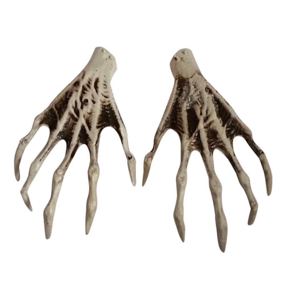 Amazon.com: Hosfairy 1 Pairs Halloween Hands Halloween Witch Hands ...