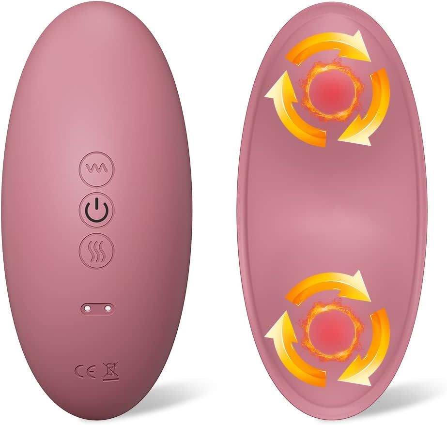 HAYAEN Calentamiento de lactancia, masajeador de senos vibratorio 2 en 1, 3 calefacciones ...