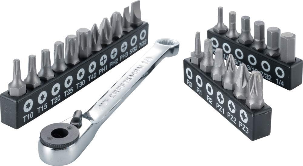 CRAFTSMAN Ratchet Bit Driver Set, 24Piece (CMMT12007) - Amazon.com