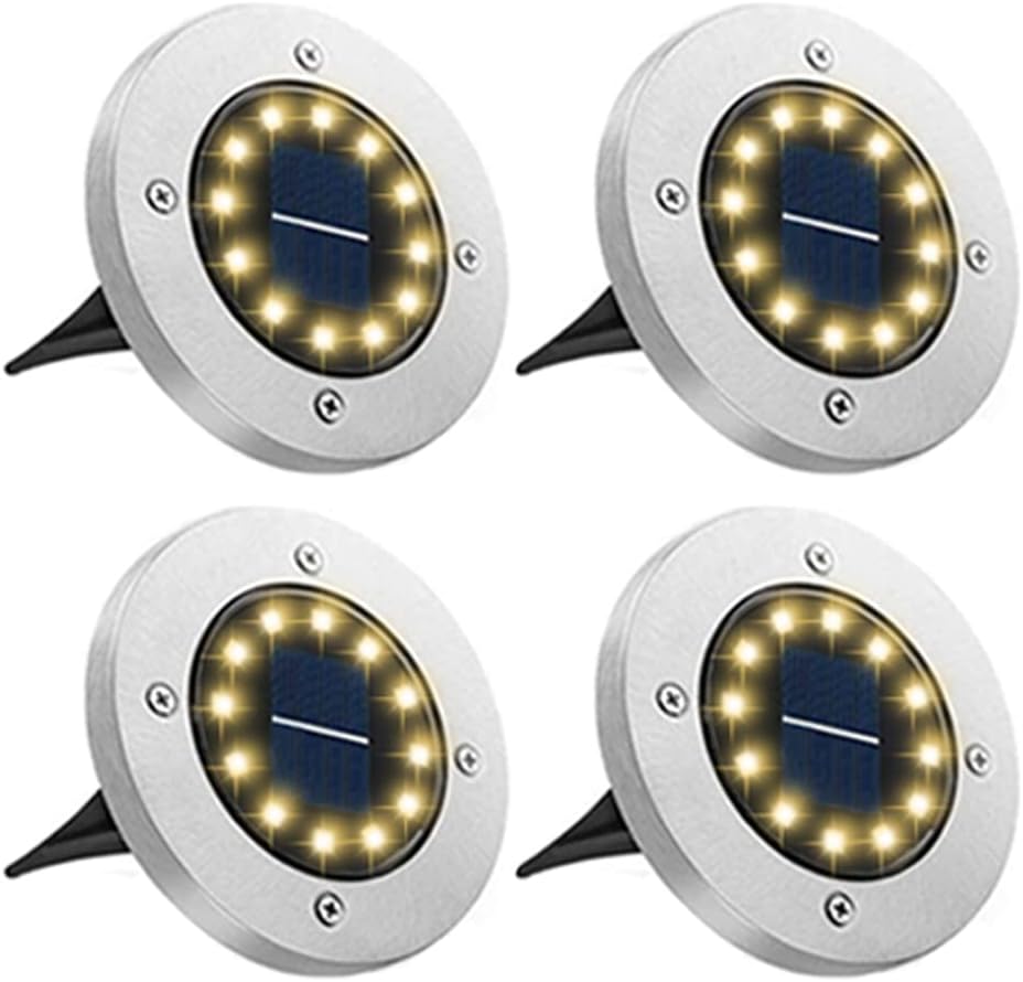 ZWOOS Solarlampen für Außen, 3000K Warmweiß LED Stufenleuchte, Solar ...