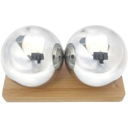 Amazon.com: Top Chi Chrome Baoding Balls with Bamboo Stand. Chiming ...