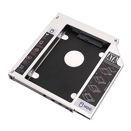 Generic Aluminum 12.7mm HDD Enclosure Second SATA Computer Hard Drive ...