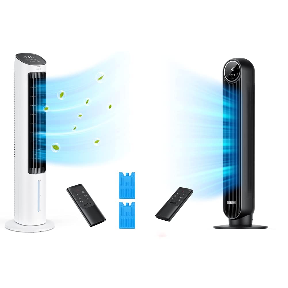 Dreo Evaporative Air Cooler, 40” Cooling Fan with 80° Oscillating ...