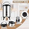 Amazon.com | Baderke 2 Pcs Insulated Beverage Dispenser, 4.8 Gallon/ 18 l Stainless Steel ...