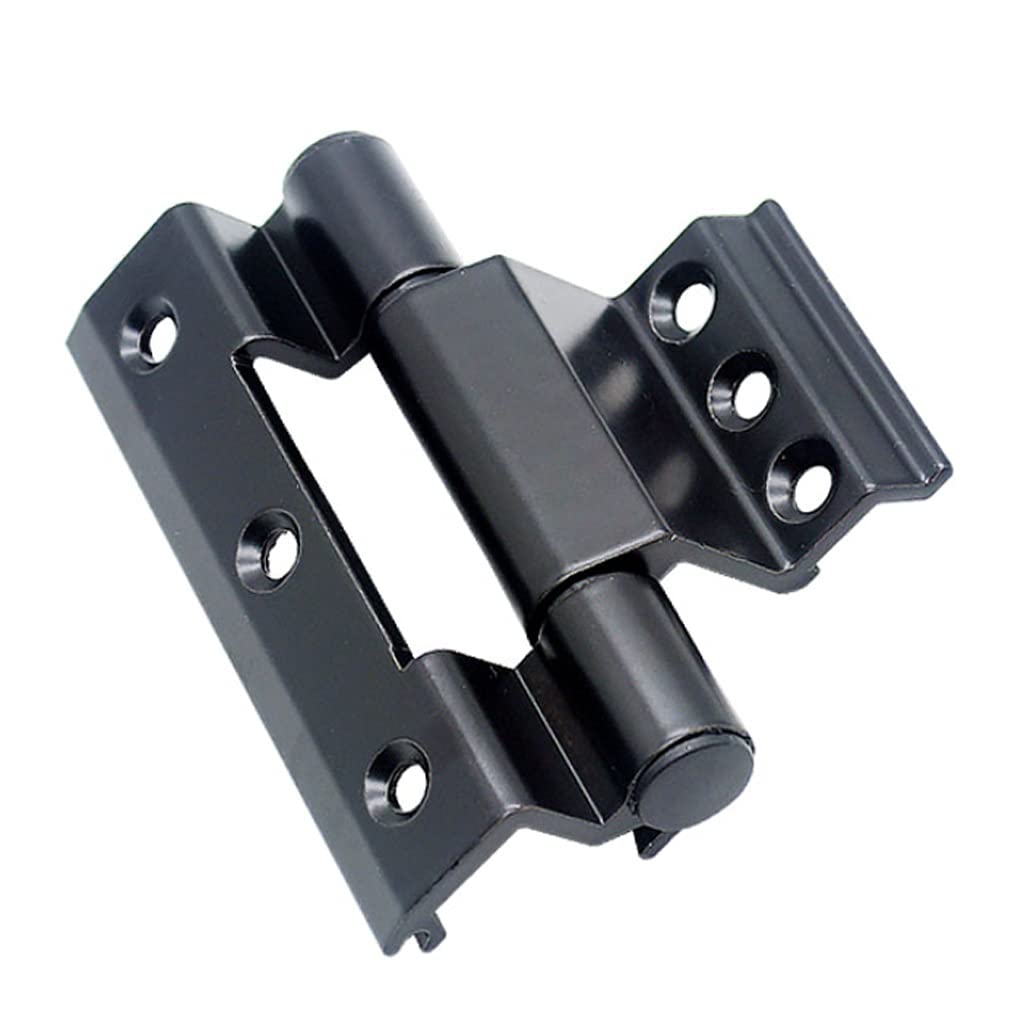 Ywelz Pure Black Aluminum Hinges Screen Window Hinges Non Perforated ...