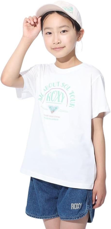Amazon | 【ROXY ロキシー】 キッズ MINI CHIQUITITA Tシャツ Kids 【TST241118 WHT 140】 | Tシャツ・カットソー 通販