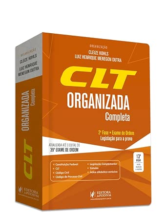 CLT Organizada - 39º Exame de Ordem | Amazon.com.br