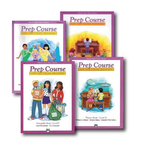 Alfred's Basic Piano Prep Course Level D - Four Book Set - Includes ...