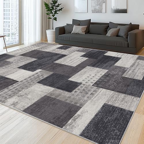 Amazon.com: QDUIDU Modern Geometric Patchwork Indoor Area Rug for ...