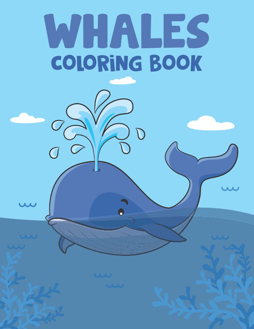 Buy Whales Coloring Book: Printable Whales Coloring Activity Book for ...