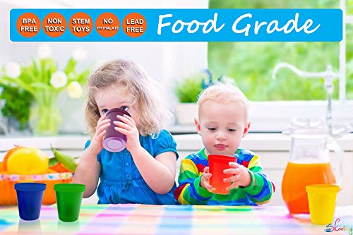 Snapklik.com : Rainbow Stacking Cups 6 Piece Set - Color Sorting Toys ...
