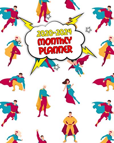 2020-2024 Monthly Planner: Awesome 5 Year Monthly Calendar & Organizer ...