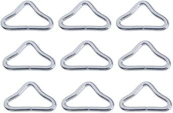Amazon.com: esowemsn 20pcs Triangle Rings Stainless Steel Triangle Ring ...