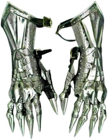 Amazon.com: Medieval Warrior Armor Gauntlet Pair Accents Knight ...