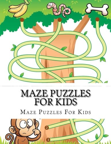 Maze Puzzles For Kids: Large Print Big Book Of Mazes for KIds Ages 4-8 ...