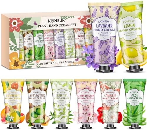 Amazon.com : KONEUK 8 Pack Hand Cream Gifts Set For Women, Mini Hand ...
