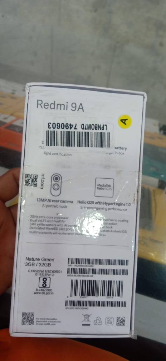 (Refurbished) Redmi 9A (Nature Green, 3GB Ram, 32GB Storage) : Amazon ...