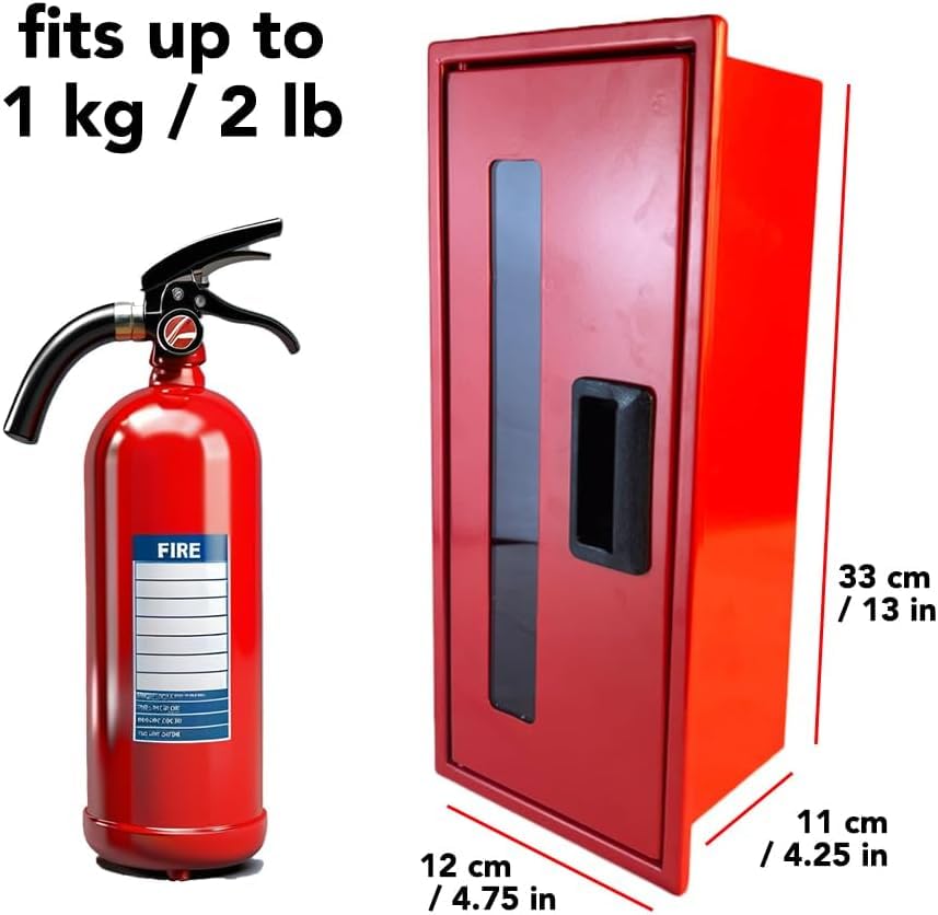 Snapklik.com : Fire Extinguisher Cabinet Small Size 14 Inches Up To 5lb ...
