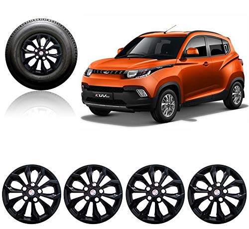 Auto Pearl Car Full Black Wheel Cover Caps 14" Press Type Fitting for ...