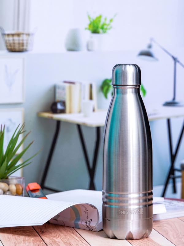 Servewell 1 pc Indus - SS Vacuum Bottle 500 ml - Steel : Amazon.in ...