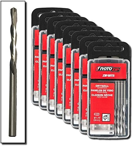 Roto-Zip 1/8" Guide Point Drywall Router Bits for Cutout Tools (64-Pack ...